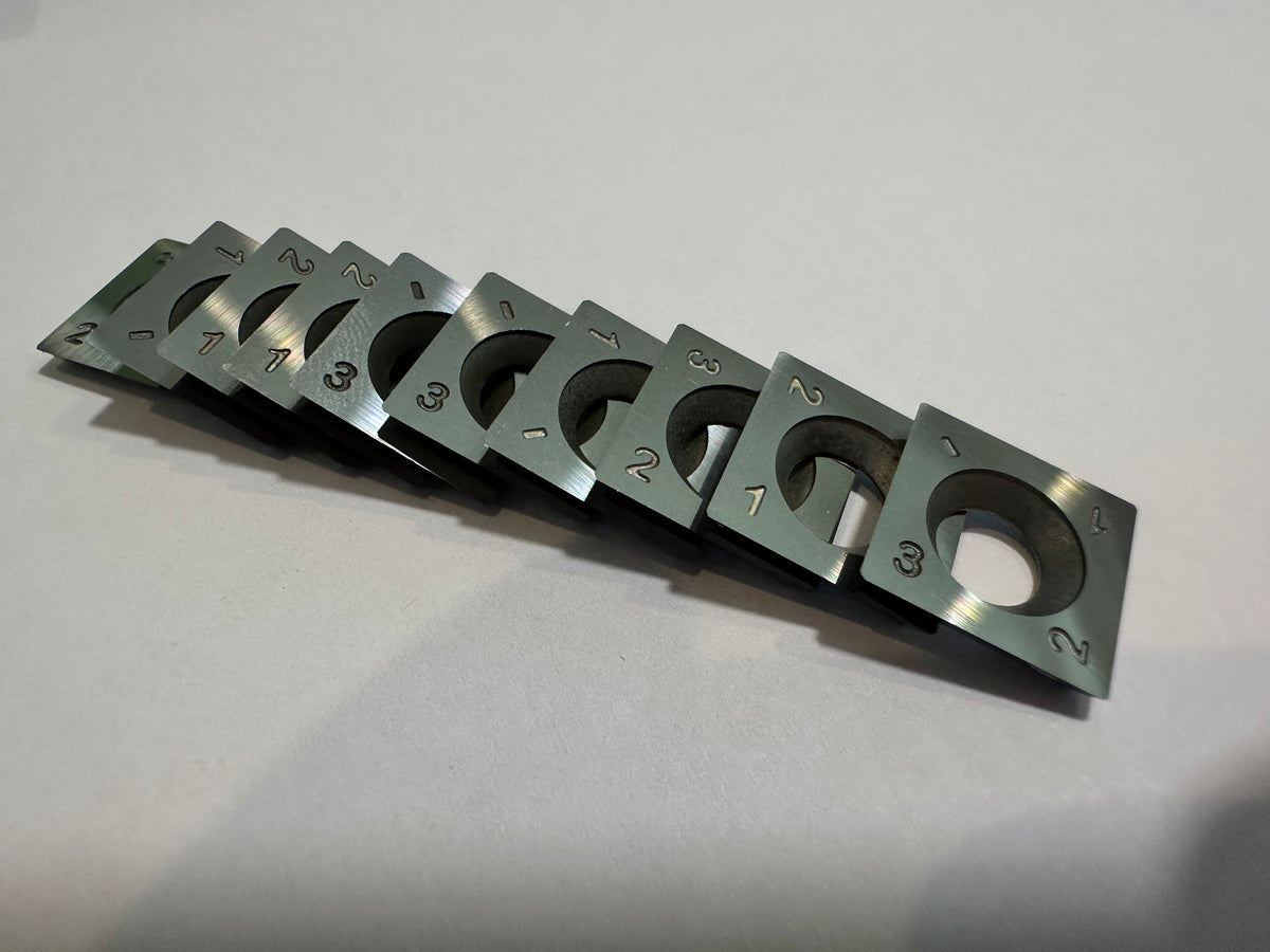 Replacement 14 x 14 x 2 Straight Edge Tungsten Inserts – Wood Craft ...